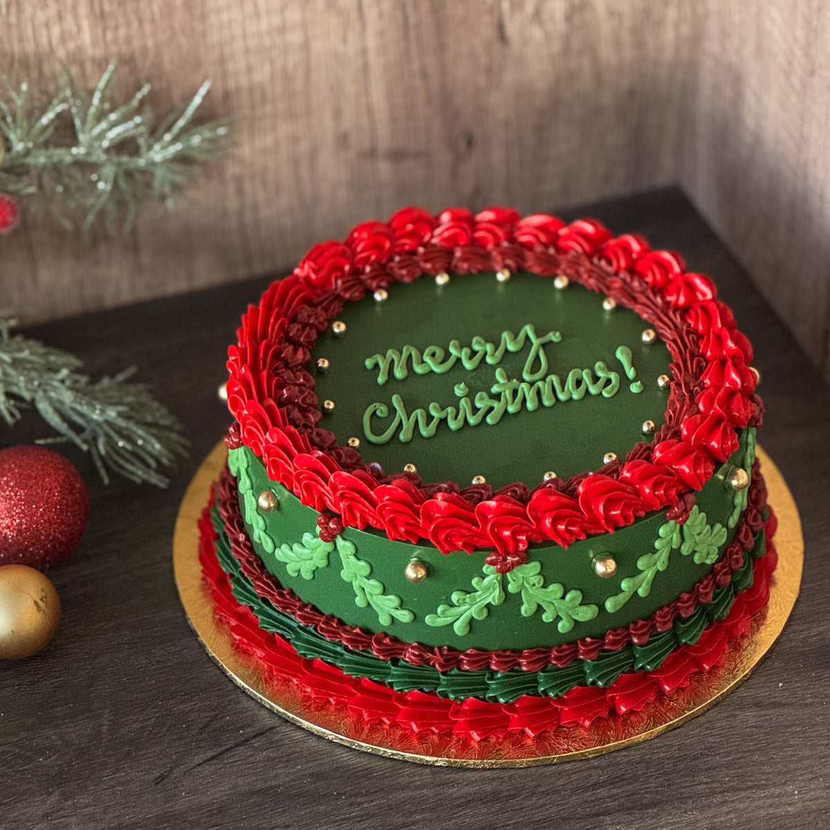 Vintage Christmas Cake – Bloomsbury Bakers