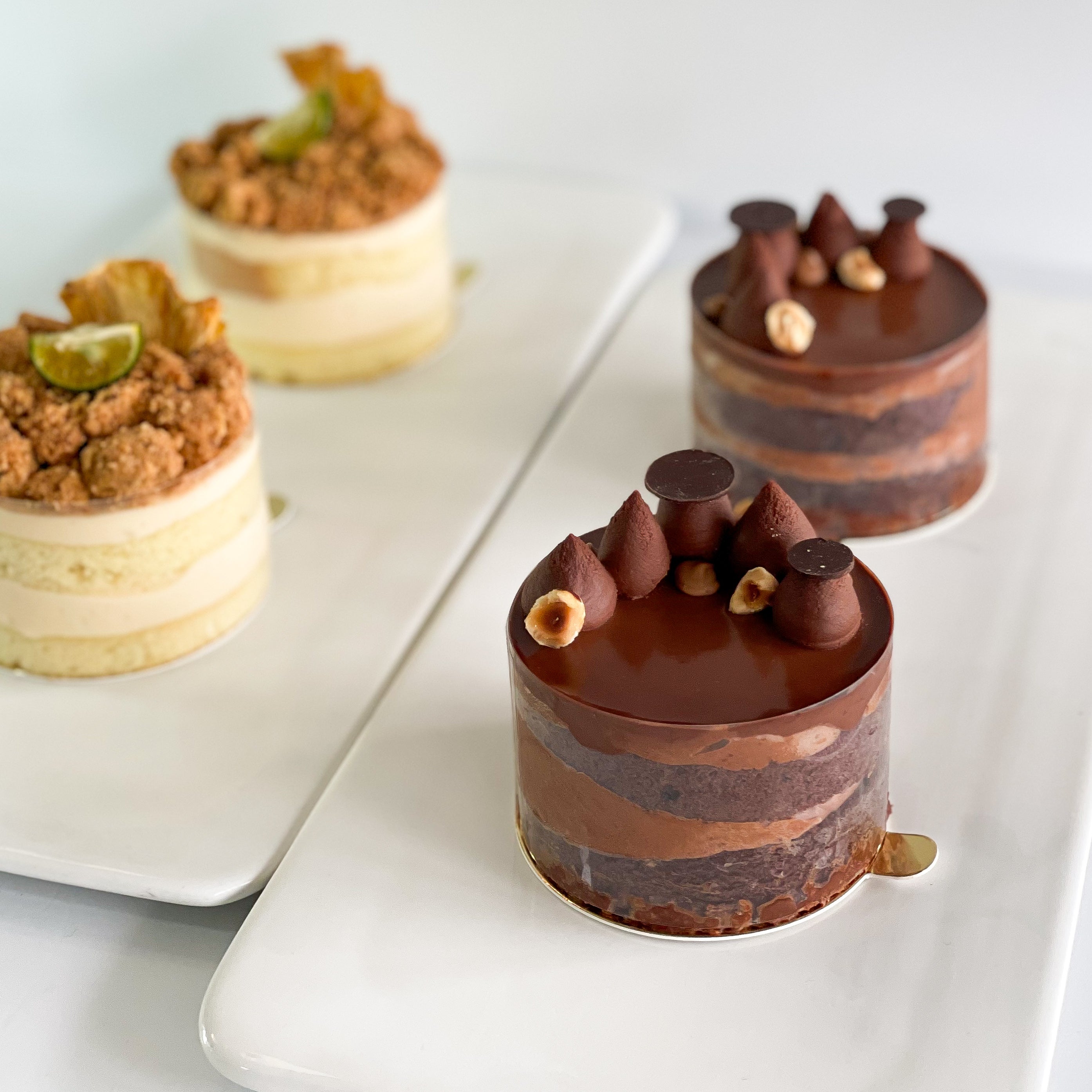 Chocolate Praline Crunch Cakelet – Bloomsbury Bakers